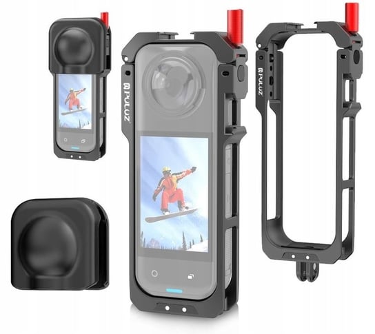 Frame Mount Uchwyt Obudowa Ramka 2x ISO na GoPro + Dekielek do Insta360 X5 - Puluz | Sklep EMPIK.COM
