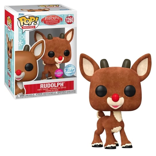 Funko POP Rudolph The Red-Nosed Reindeer 1260 Rudolph flocked Special Edition - Funko - POP ...