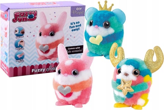 Fuzzy Animals Puszki Kłębuszki Zajączek Kreatywny - JohnToy | Sklep ...