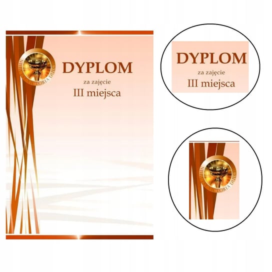 !GALERIA PAPIER NA DYPLOMY DYPLOMY ZA ZAJĘCIE III MIEJSCA 1SZT - Argo ...