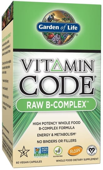 Garden Of Life, Witamin Code RAW B-complex, Suplement diety, 60 kaps. wegańskich | Sklep EMPIK.COM