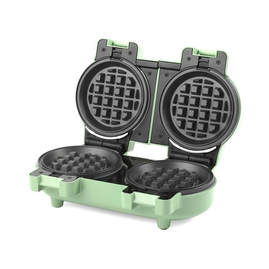 Giles Podwójna Mini Gofrownica Kompaktowa 1100W Pastelowy Zielony ...