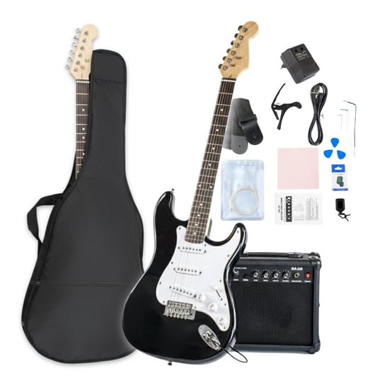 Gitara elektryczna vibe zestaw ze wzmacniaczem i akcesoria - Zolta ...