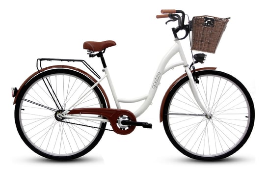 Goetze, Rower Miejski Eco 26" Biały, Kosz - Goetze | Sport Sklep EMPIK.COM