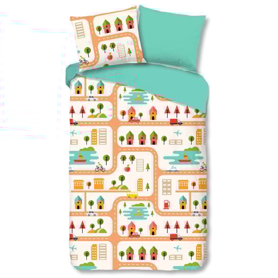 Good Morning Pościel dziecięca ROADMAP, 100x135 cm, kolorowa - Good ...
