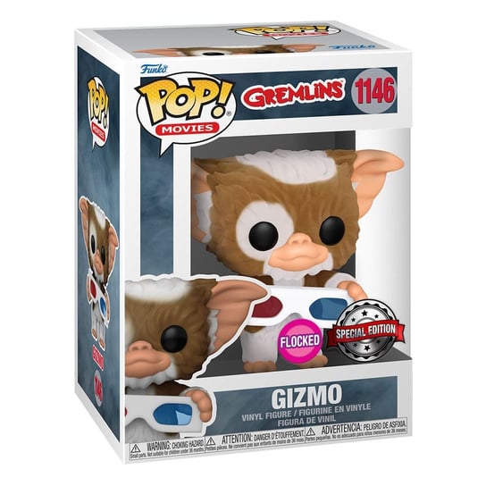 Gremlins POP! Movies Vinyl (Exc) Figure Gremlin with 3D Glasses Flocked ...