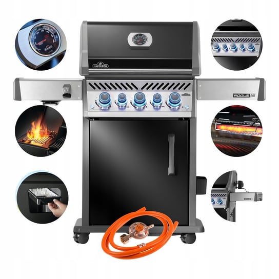 Grill Gazowy Napoleon Pro-S 425 Model 2025 Czarny Z Rożnem Sizzle Zone ...