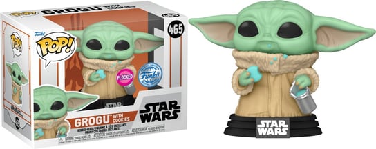 Grogu with Cookies FLOCKED - The Mandalorian - Star Wars - #465 - Funko | Sklep EMPIK.COM