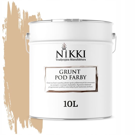 GRUNT POD FARBĘ ELEWACYJNĄ SILIKONOWĄ FASADOWĄ 10L KOLOR BEŻOWY F445 ...