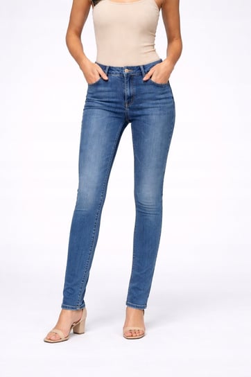 GUESS JEANSY DAMSKIE RURKI NIEBIESKIE Z PRZETARCIAMI 24/30 GGA - GUESS ...