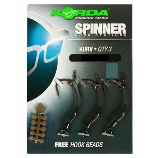 HACZYKI KARPIOWE BEZZADZIOROWE KORDA SPINNER SECTIONS KURV BARBLESS R ...