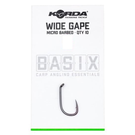 HACZYKI KARPIOWE MIKRO ZADZIOR KORDA BASIX WIDE GAPE MICRO BARBED R. 8 - Inna marka | Sport ...