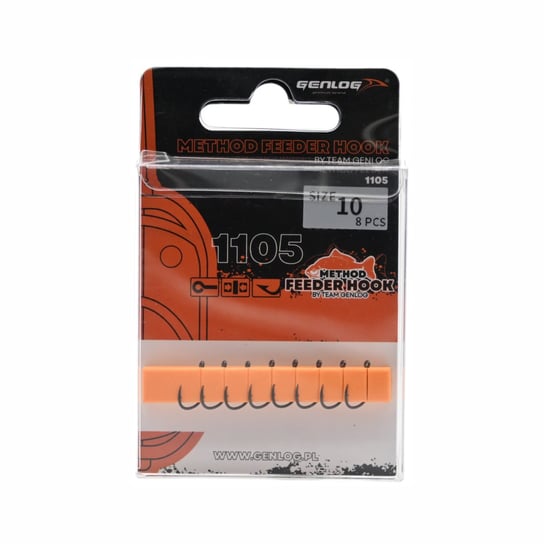 Haczyki Method Feeder GENLOG - roz. 10 - op. 8 szt. - Iseame Ring Matt ...