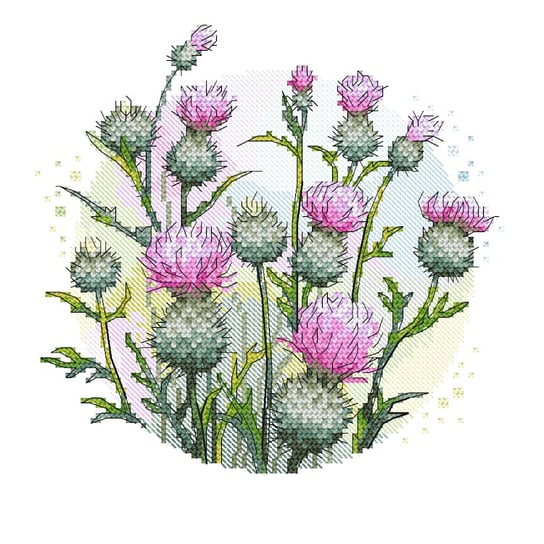 Haft krzyżykowy - Zestaw do haftu - Przydrożne osty - Inna marka ...