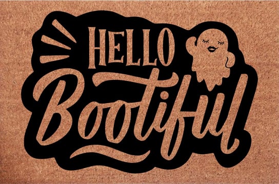 Halloweenowa WYCIERACZKA WEJŚCIOWA Hello Witaj BOOtiful Wesoły Duch ...