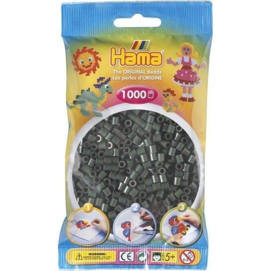 Hama 207-28 - Ciemny Zielony - 1000 Koralików Hama Midi - Hama | Sklep ...