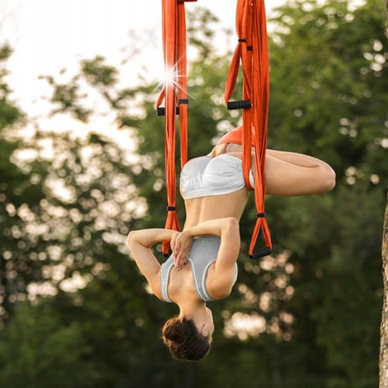 Hamak do Jogi Antygrawitacyjnej 6 Uchwytów Aerial Joga Chusta ...