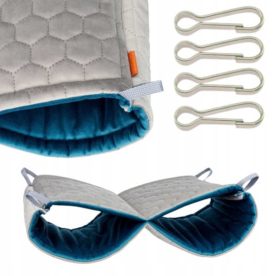 HAMAK PODWÓJNY SZEROKI Fretki Myszy Materiałowy do klatki 30x60cm uKory ...