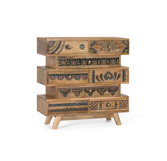 Handcrafted mango wood chest of drawers - giner and colomer | Sklep ...
