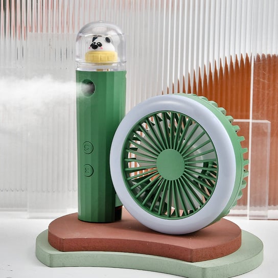 Handheld Fan with Fog, 3 Speed Handheld Portable Mini Fan, Two Lights ...