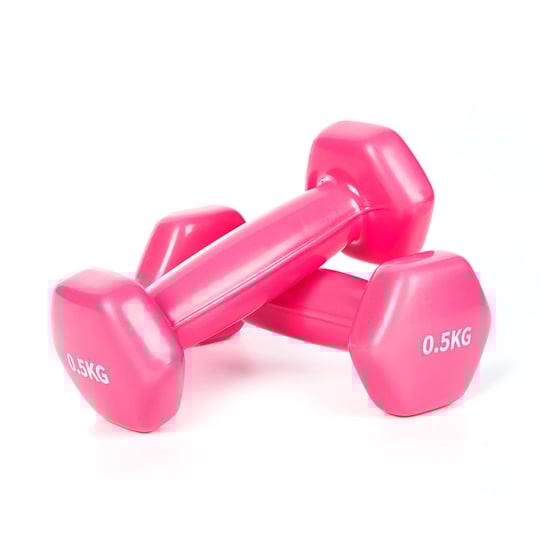 Hantle winylowe MOLTI HW001 różowe 2x0,5kg - Molti | Sport Sklep EMPIK.COM