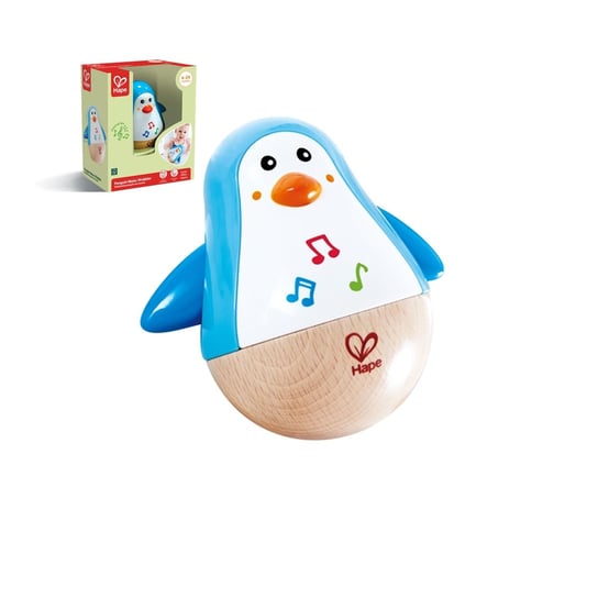 Hape Penguin Musical Wobbler, Colourful Wobbling Melody, Roly-Poly Toy ...