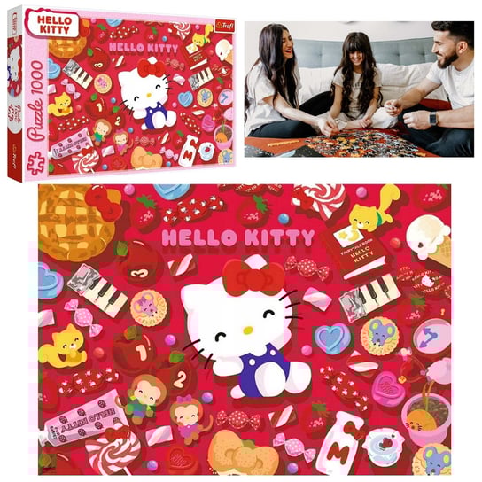 Hello Kitty Puzzle 1000 elementów, układanka TREFL - Hello Kitty ...
