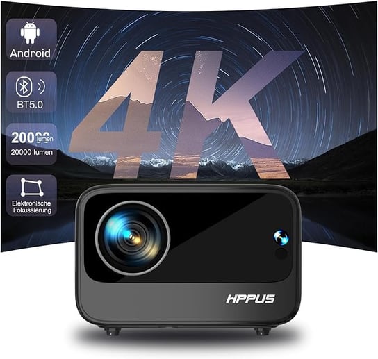 Hippus Mini Smart Beamer 4K Kino Domowe Projektor Android 1080p Full HD ...