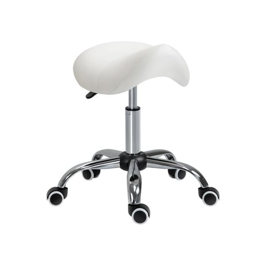 Homcom Taboret Na Kółkach Obrotowy Taboret Regulowany Wysokościowo ...