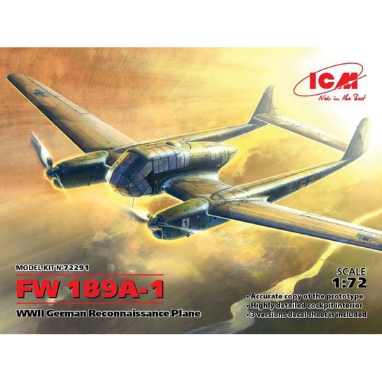 ICM 72291 Fw-189A1 reconnaissance plane 1/72 - ICM | Sklep EMPIK.COM