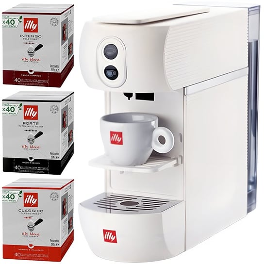 ILLY EKSPRES DO KAWY NA KAPSUŁKI E.S.E BIAŁY + 3X SASZETKI ILLY 40 PODS - Illy | AGD Sklep EMPIK.COM