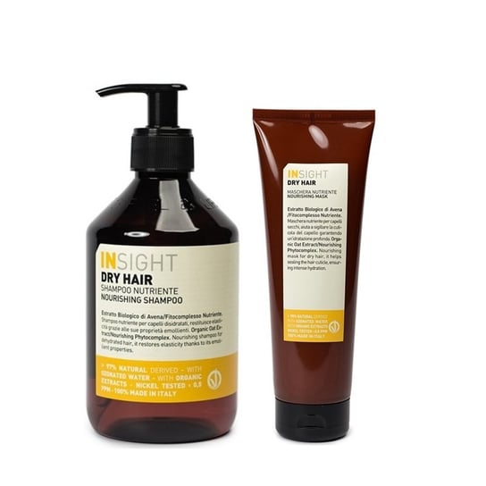 InSight Dry Hair Set szampon 400 ml + maska 250 ml zestaw włosy ...