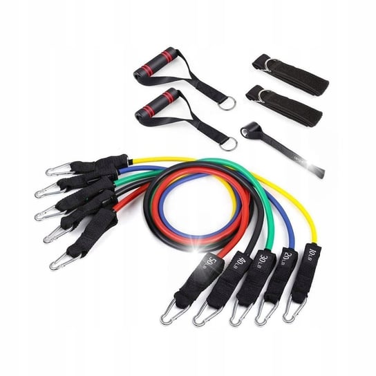 INTEY ZESTAW 5 GUM OPOROWYCH DO ĆWICZEŃ NY-CT61 OPÓR OD 4,5 DO 22,6KG ...