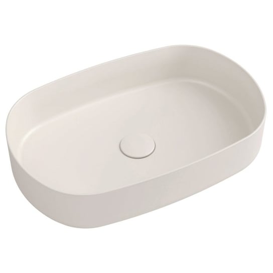 Isvea INFINITY OVAL umywalka ceramiczna nablatowa 55x36 cm Ivory ...