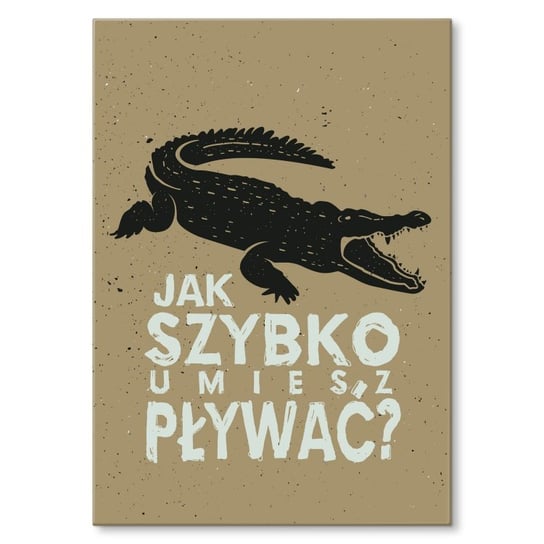 Jak szybko pływasz Metalowy Plakat Blacha dekoracyjna Tabliczka Szyld ...
