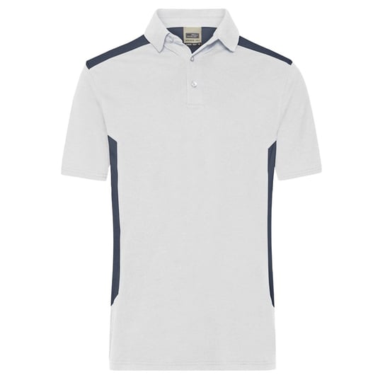 James And Nicholson Męska Koszulka Polo Strong Work (L / Biały) - James ...