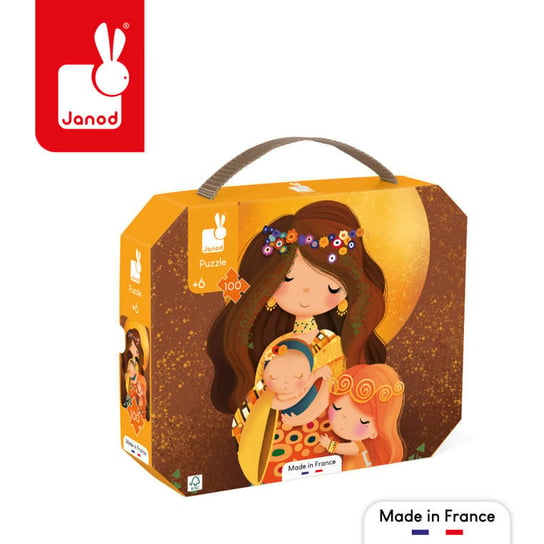 Janod, Puzzle w walizce Obraz inspirowany twórczością Klimta 100 el ...