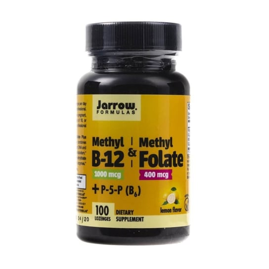 Jarrow Formulas, Methyl B12 1000 mcg + Methyl Folate 400 mcg, Suplement ...