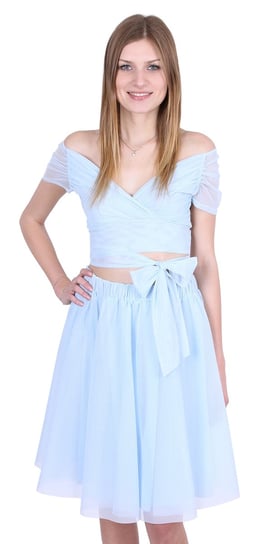 John Zack Błękitny komplet top + spódnica L - sarcia.eu | Moda Sklep ...