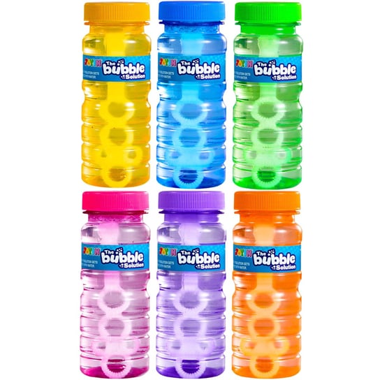 JOYIN 6 sztuk butelek do baniek mydlanych (118 ml roztwór do baniek ...