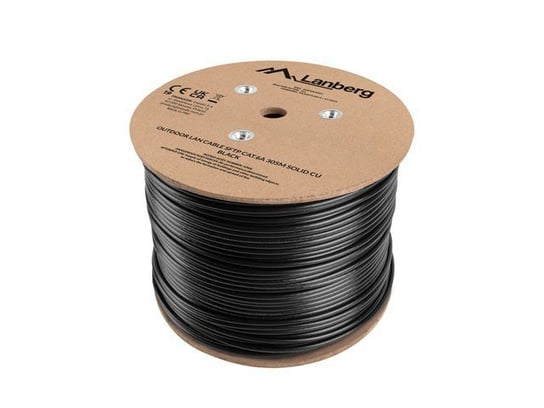 Kabel Lan Sftp Kat.6A 305M Drut Outdoor Cu Fluke Passed Czarny ...