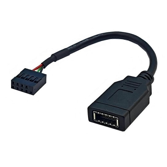 Kabel USB 9PIN do panelu przedniego typu C Kabel adaptera USB 9PIN do ...