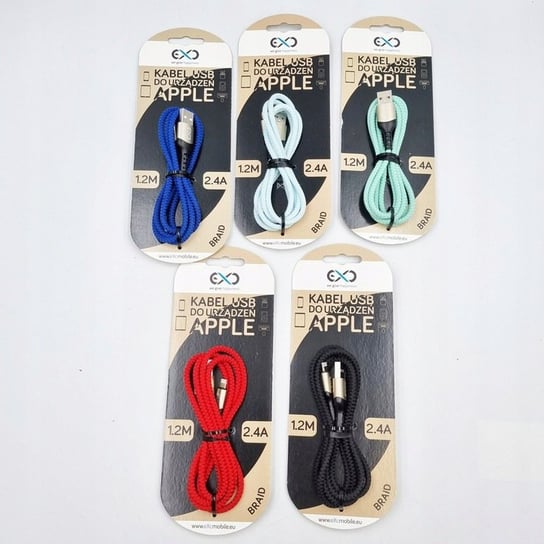 Kabel Usb-Lightning Exc Braid, 1.2M, Mix - Inna marka | Sklep EMPIK.COM