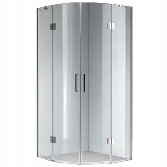 Kabina Prysznicowa Półokrągła Kz92A Chrom 80X80 Cm - Hydrosan | Sklep EMPIK.COM