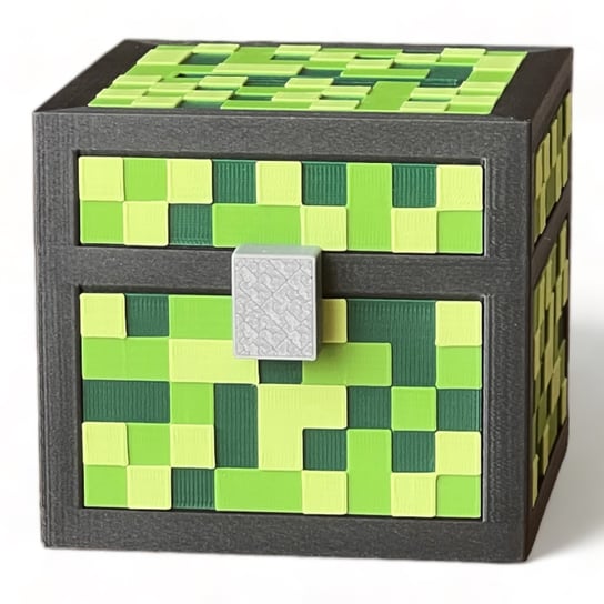 KAJAWIS Skarbonka M dla dziecka w stylu MINECRAFT skrzynka prezent ...