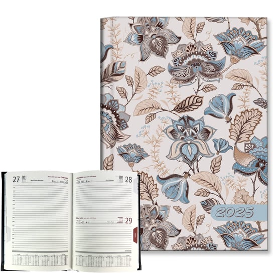 Kalendarz 2025 B6 dzienny sobota niedziela razem Soft Touch KWIATY KAWOWE - EV-COLORS | Sklep ...