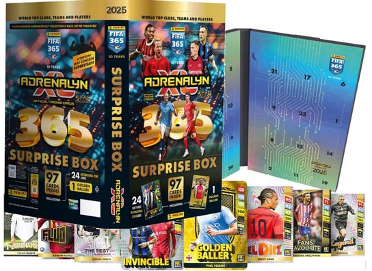 Kalendarz adwentowy FIFA 365 2025 Adrenalyn XL Surprise Box Panini ...