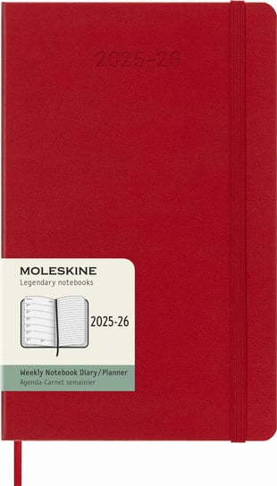 Kalendarz Moleskine tygodniowy L, twarda oprawa, 18M, czerwony 25/26 - Moleskine | Sklep EMPIK.COM