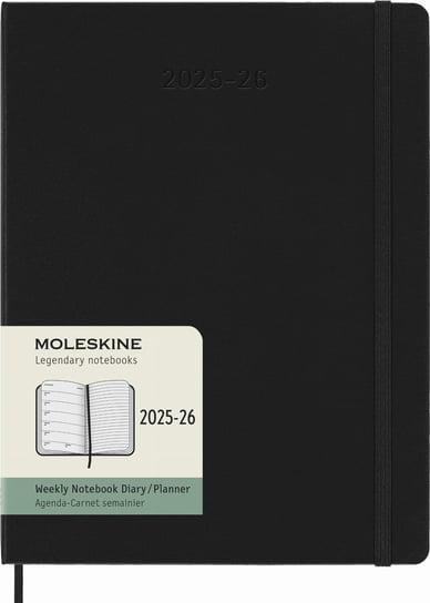 Kalendarz Moleskine tygodniowy XL, twarda oprawa, 18M, czarny 25/26 - Moleskine | Sklep EMPIK.COM