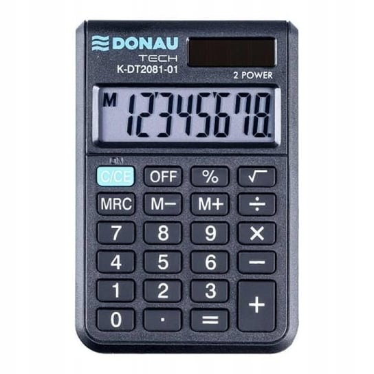 KALKULATOR KIESZONKOWY DONAU TECH K-DT2081 8 CYFR, FUNKCJA PIERWISTKA ...